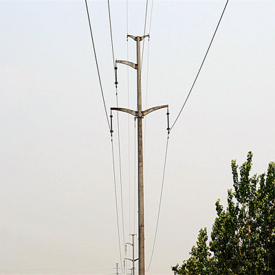 110 kV Power Transmission Steel Tube Pole,Tubular Tower,Steel Tower ...